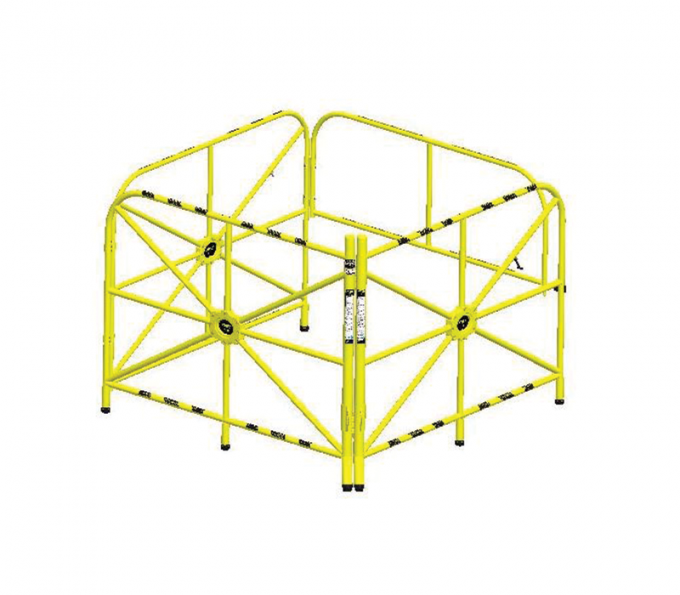 LARGE MANHOLE GUARD WITH INTEGRATED MAST - IN-2324